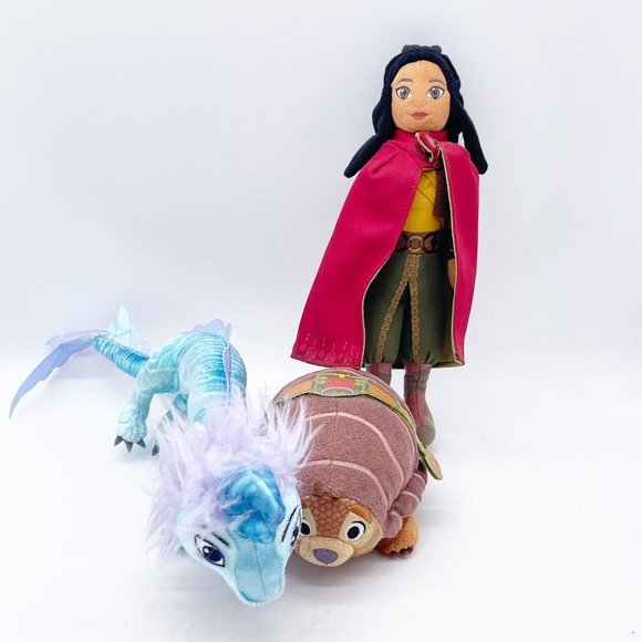 Disney | Toys | Disney Just Play Raya And The Last Dragon Lot 3 Plush ...